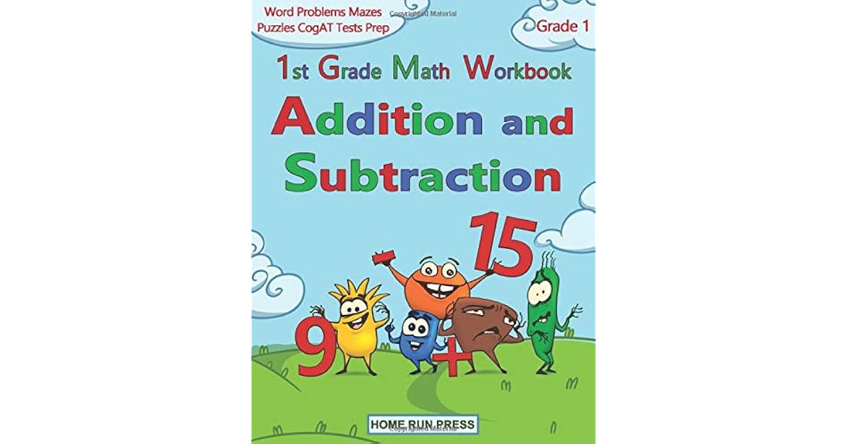 1st Grade Math Workbook Addition And Subtraction Grade 1 Workbooks 