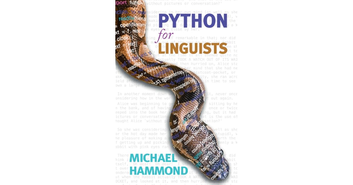 Python for Linguists by Michael Hammond