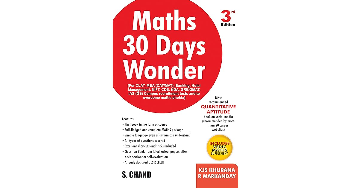 Maths 30 Days Wonder, 3/e by K.J.S. Khurana