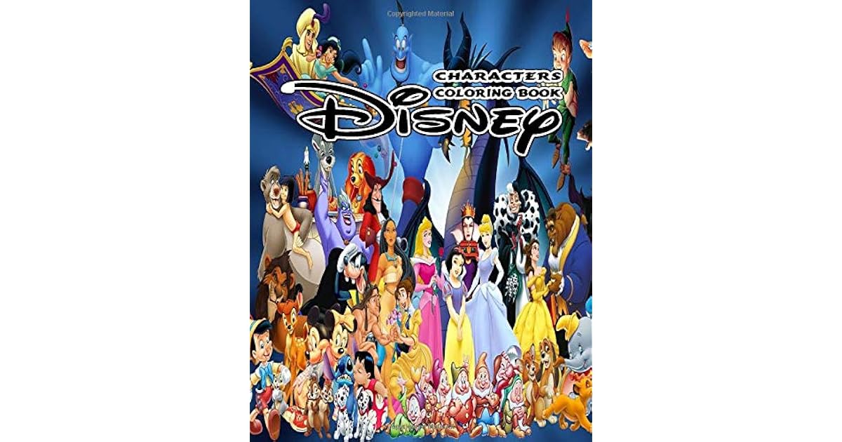 Disney Characters Coloring Book: Ultimate Color Wonder . Ideal For Kids ...