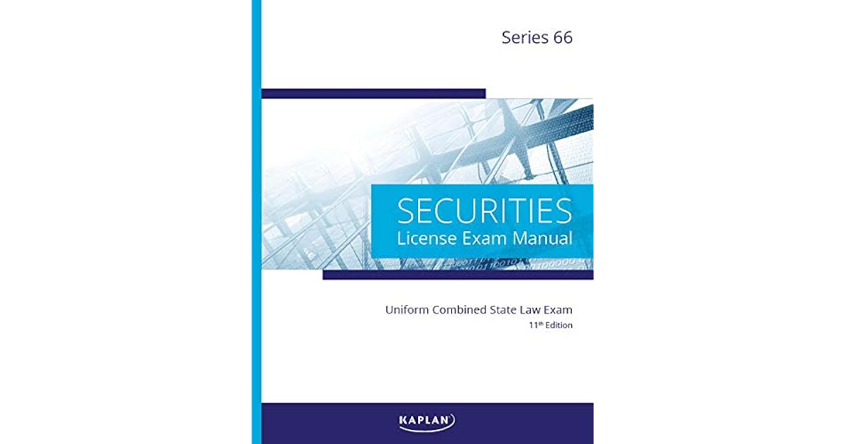 Kaplan Series 66 License Exam Manual, 11th Edition (Paperback ...
