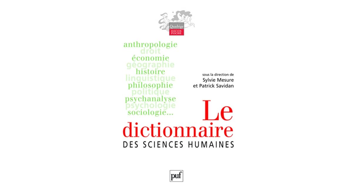 Dictionnaire des sciences humaines (Le)* by Sylvie Mesure