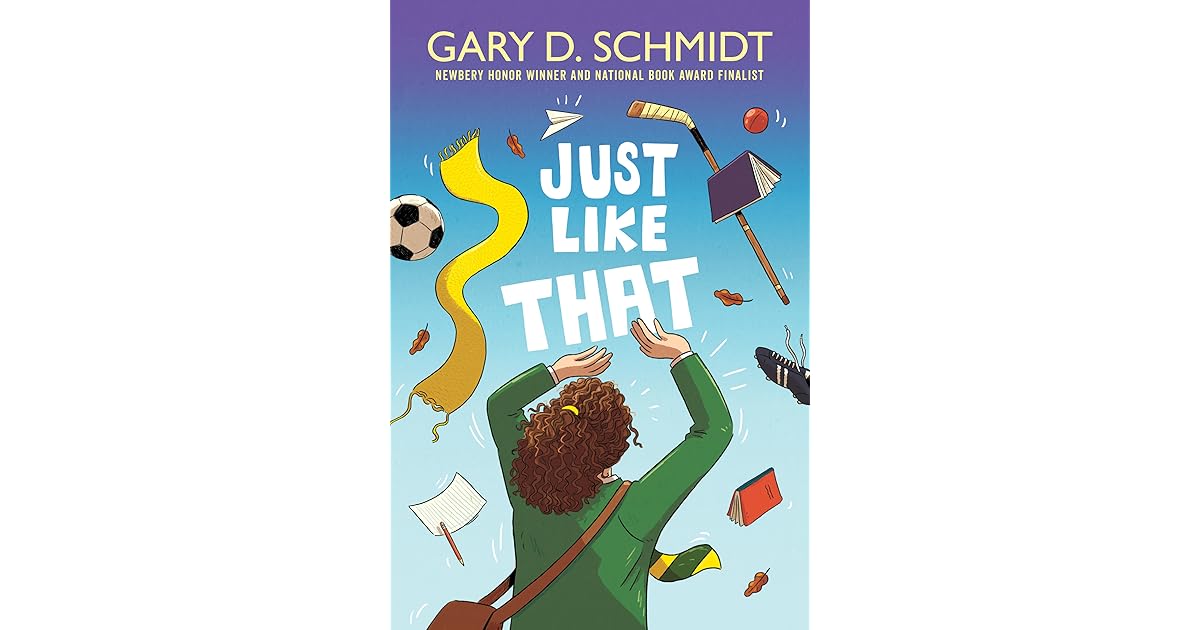 Book giveaway for Just Like That by Gary D. Schmidt Dec 17-Dec 31, 2020