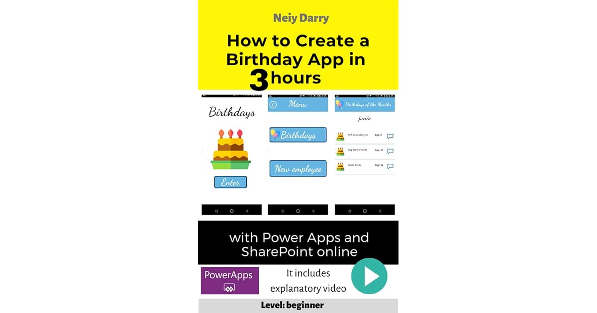 How to create a Birthday app in 3 hours with Power Apps and SharePoint ...
