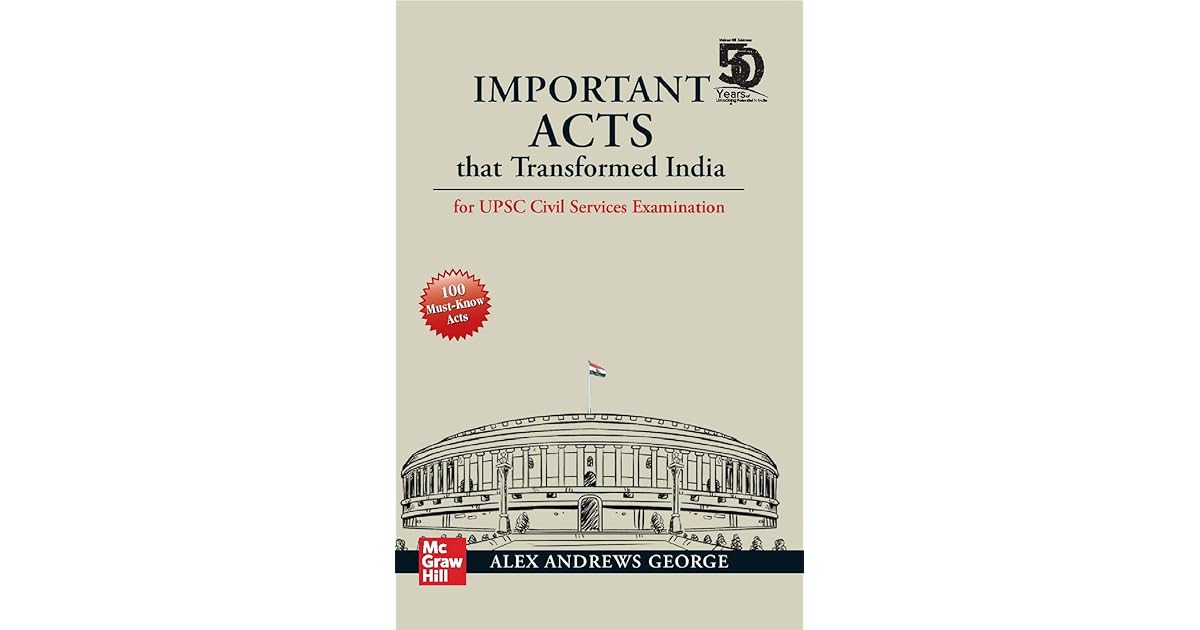 Important Acts that Transformed India by Alex Andrews George