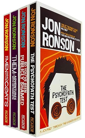 Jon Ronson 4 Books Bundle Collection Set by Jon Ronson