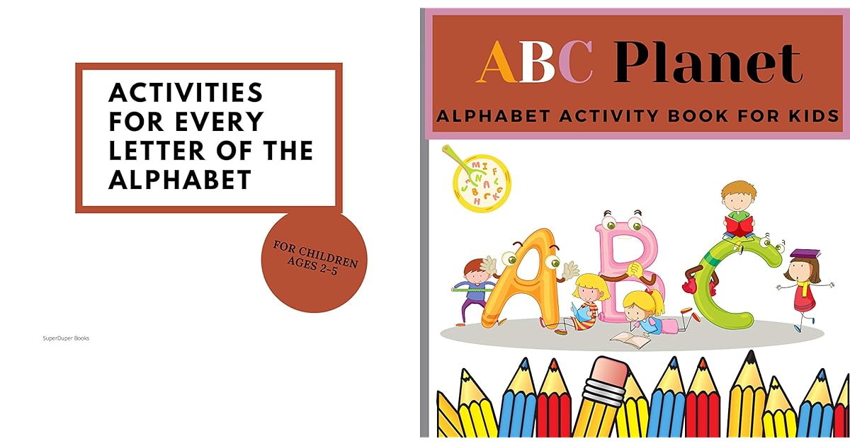 ABC Planet Aplhabet Activity Book For Kids: Alphabet List Vocabulary ...