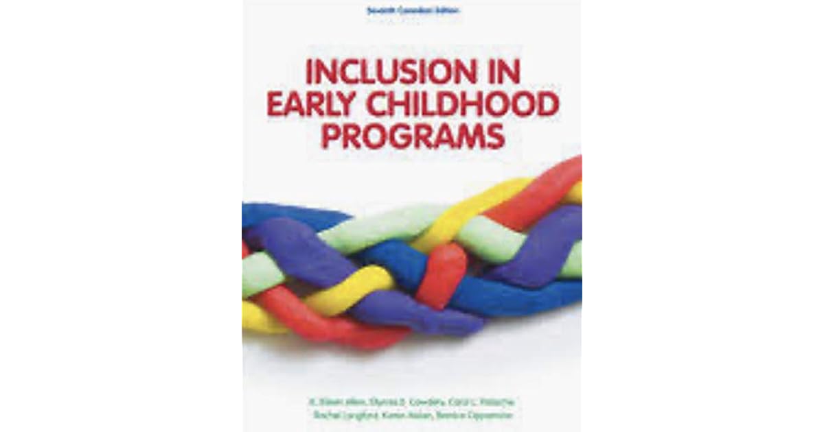 Inclusion in Early Childhood Programs 7th Canadian Edition by G ...