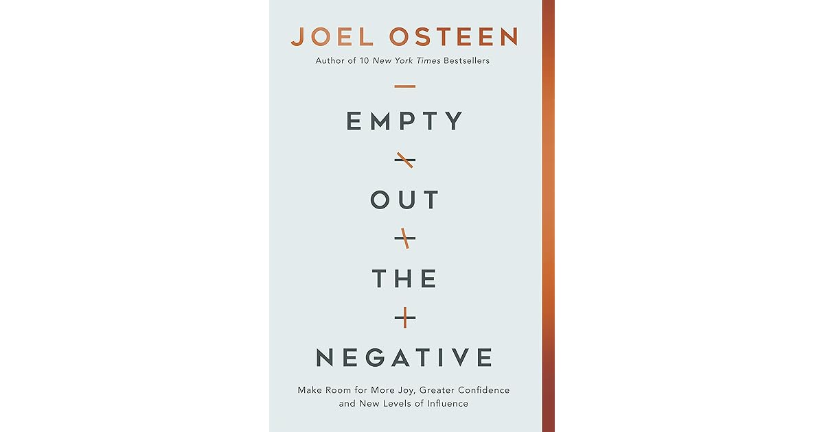 Book giveaway for Empty Out the Negative: Make Room for More Joy ...