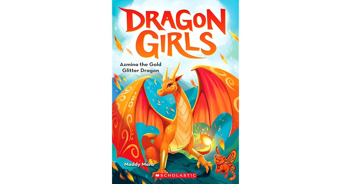 Azmina the Gold Glitter Dragon (Dragon Girls #1) by Maddy Mara