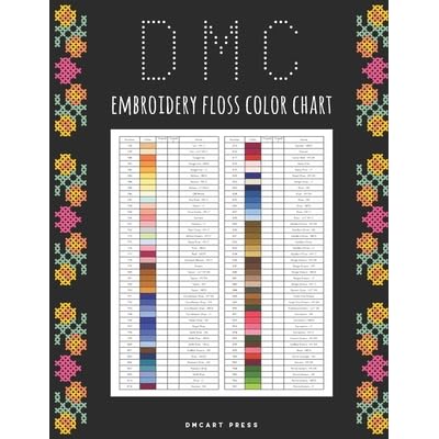 DMC Color Chart Book For Diamond Painting with Codes attached to ...