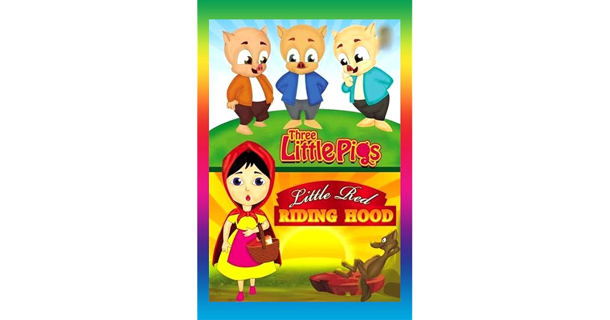 Story Book of the Three Little Pigs + Little Red Riding Hood : For Kids ...