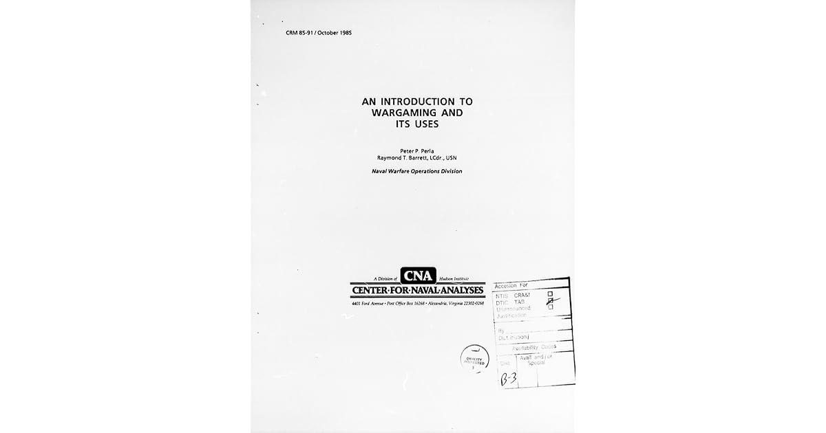 An Introduction to Wargaming and its Uses by Peter Perla