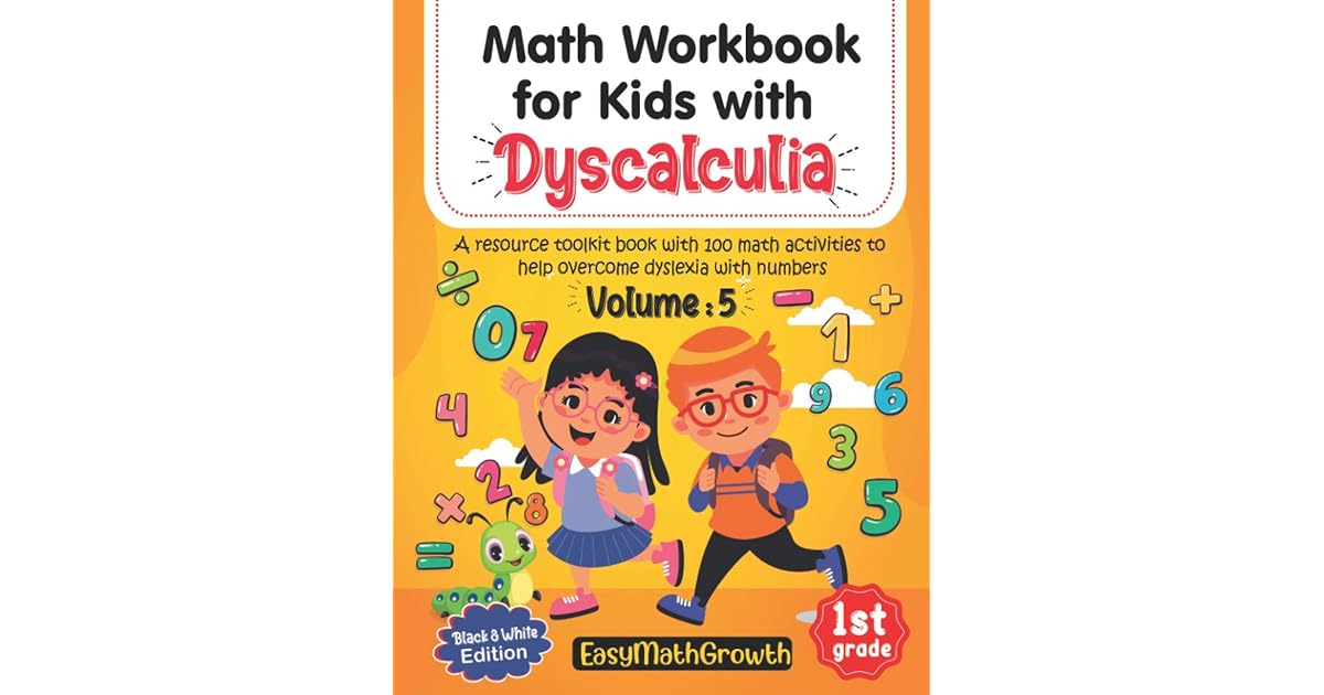Math Workbook For Kids With Dyscalculia. A resource toolkit book with ...