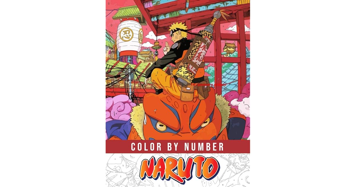 Naruto Color by Number: Adventure Fantasy Manga Series Illustration ...