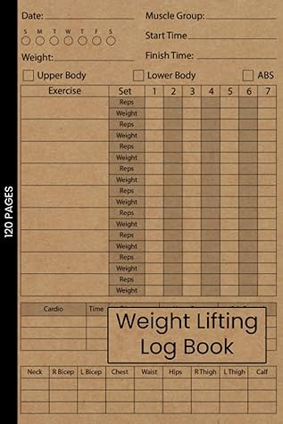 Weight Lifting Log Book: Workout Journal for Men and Women, Exercise ...