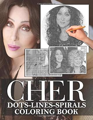 Cher Dots Lines Spirals Coloring Book: Cher Color Puzzle Activity Books ...