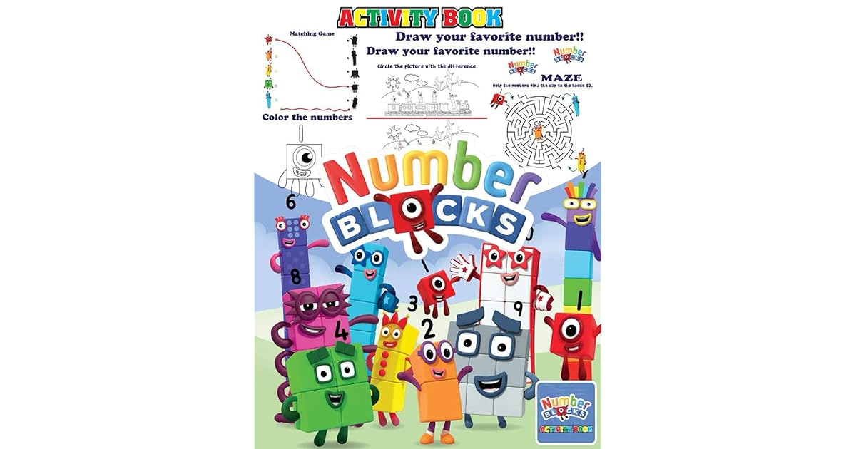 Numberblocks Activity Book: Include games, mazes, picture puzzles, find ...