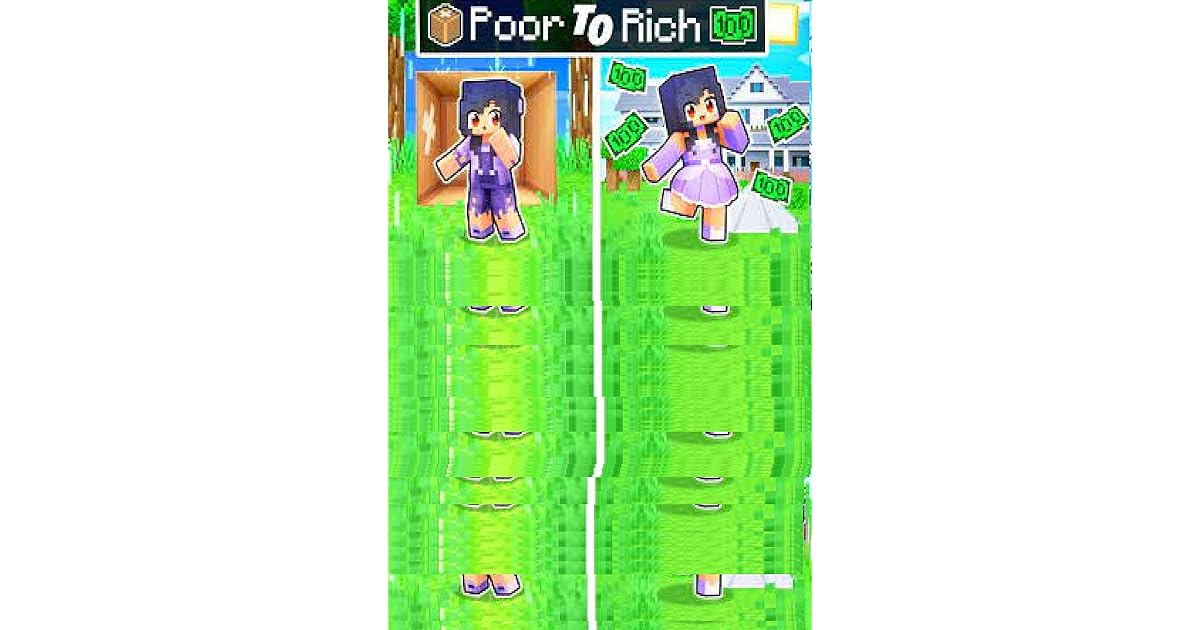 Aphmau's POOR To RICH Story In Minecraft, Minecraft family comic and ...