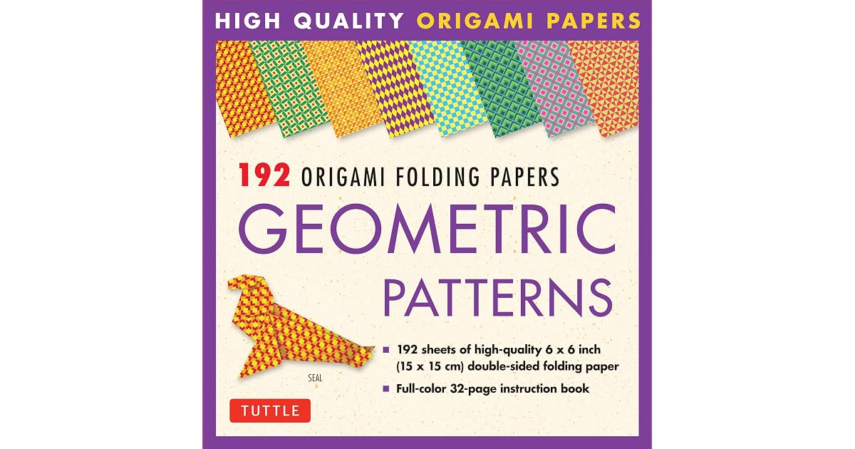 Origami Folding Papers - Geometric Patterns - 192 Sheets: 10 Different ...