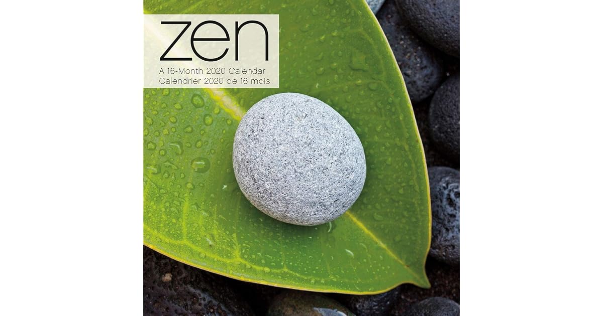 Zen (Bilingual French) 2020 Wall Calendar by Trends International