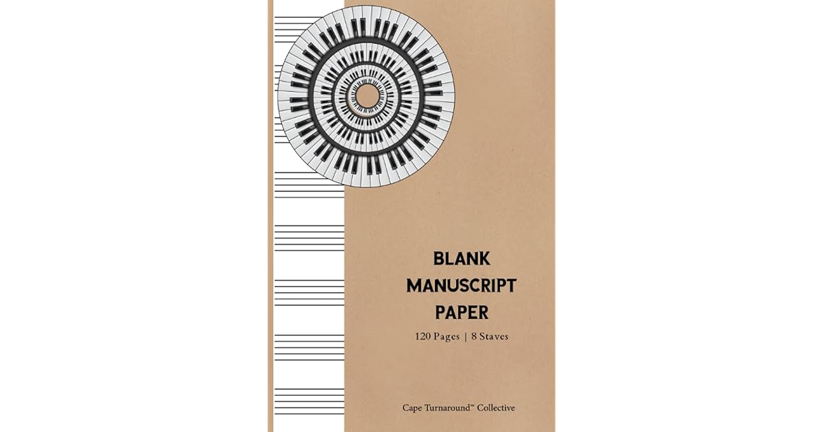 Blank Manuscript Paper | Notebook: For Students, Musician, Songwriters ...