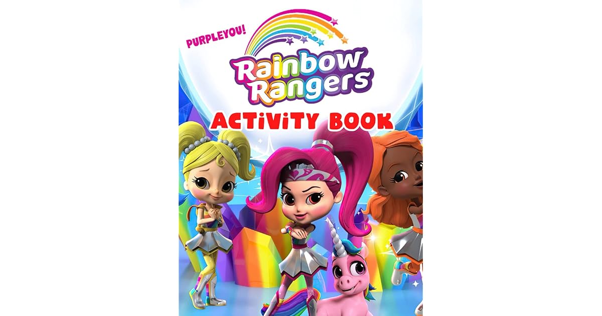 Rainbow Rangers Activity Book: Vivid Character Designs For Relaxation ...