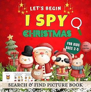 I Spy Christmas: Search & Find Picture Book for Kids by Lily Vivid Press