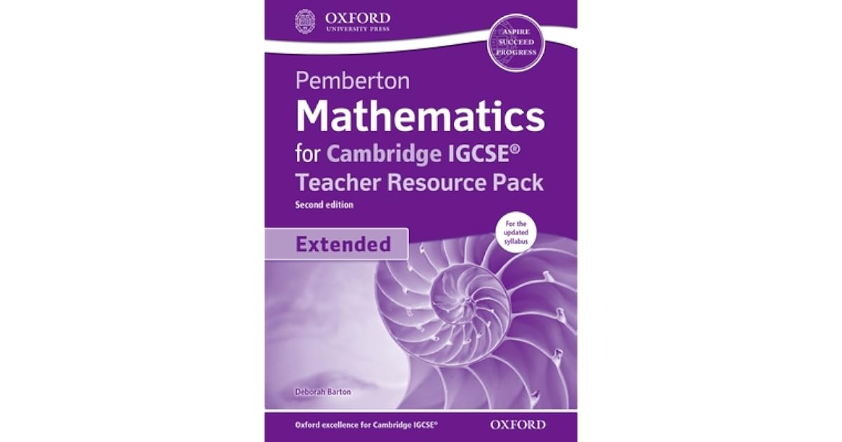 Pemberton Mathematics for Cambridge Igcse Teacher Resource Pack & CD by Deborah Barton