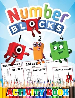 Numberblocks Activity Book: Numberblocks - 1 to 100: Coloring, Color by ...