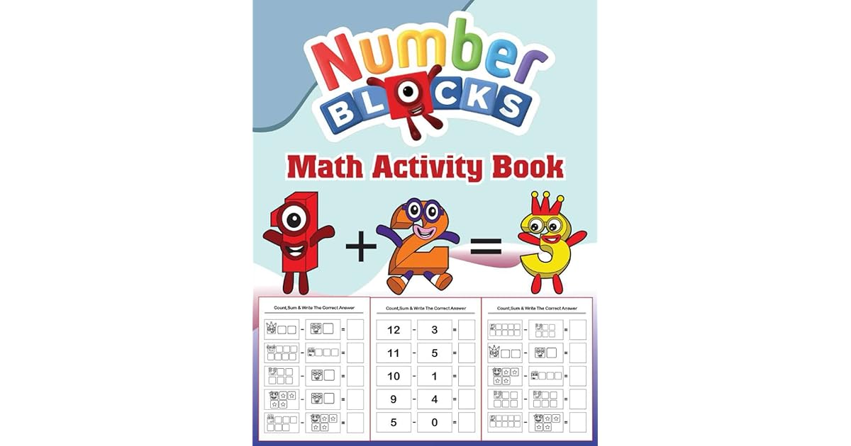 Numberblocks Math Activity Book: This is a Math Activity Book Volume 03 ...
