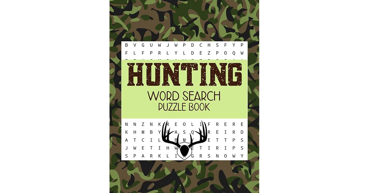 Free Printable Hunting Word Search - Word Search Maker