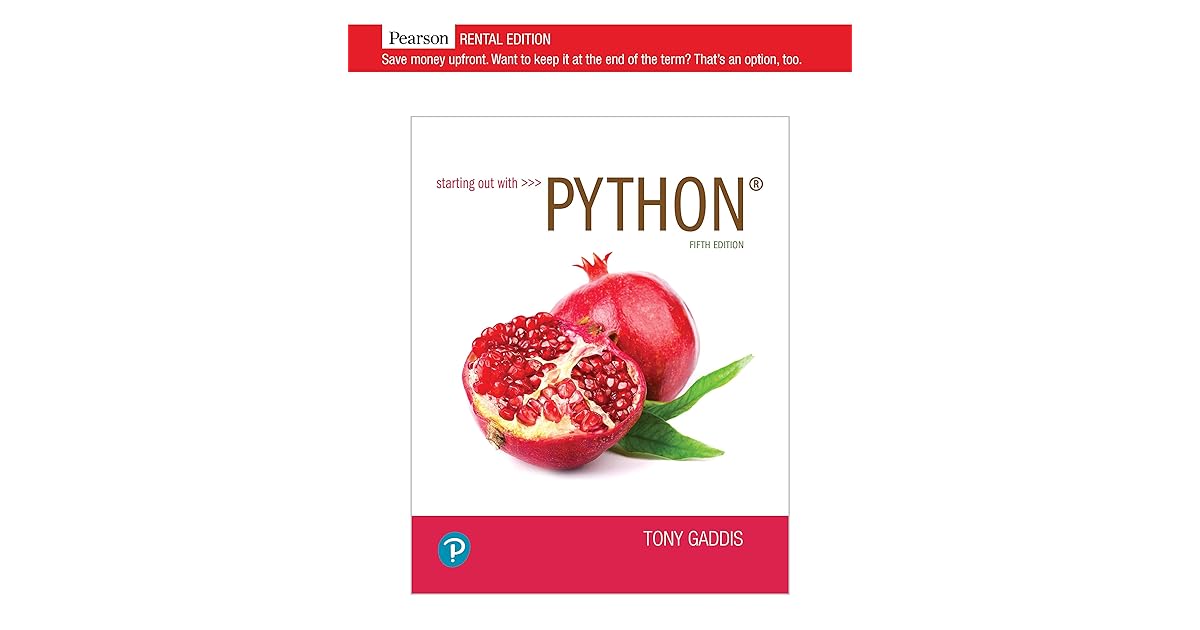 Starting Out with Python by Tony Gaddis