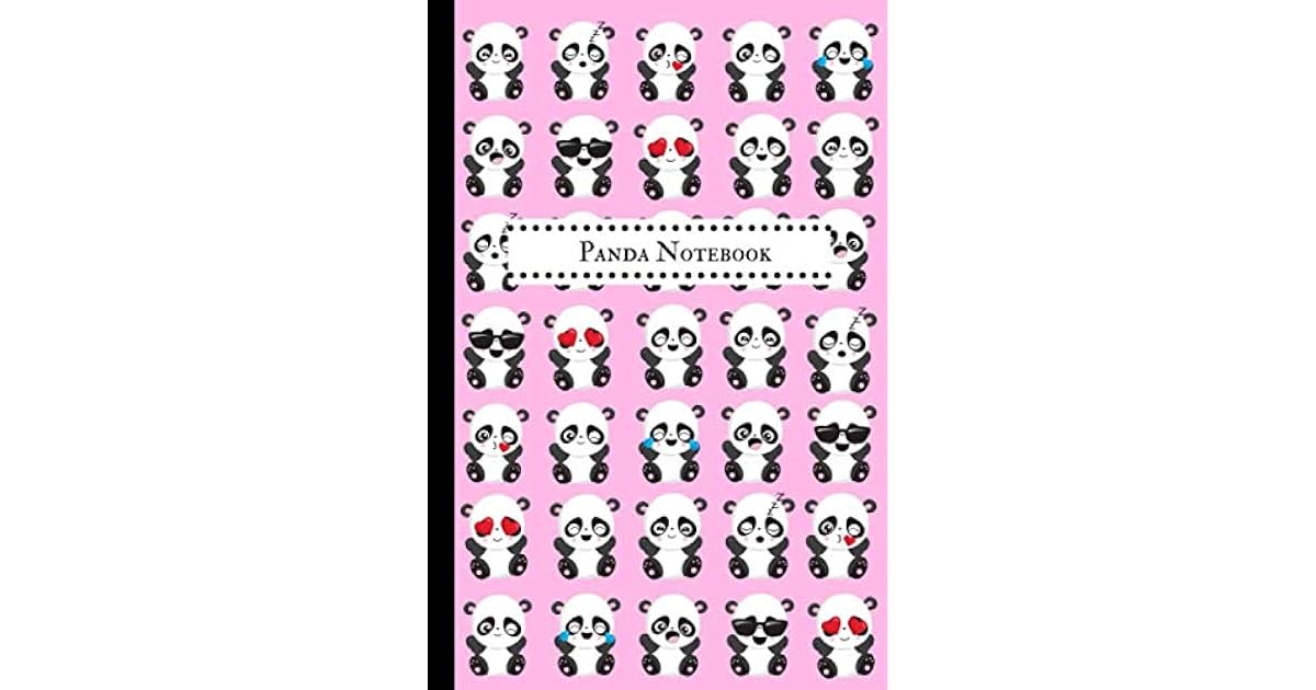 Panda notebook: 6 by 9 panda notebooks for girls and boys. Looking for ...
