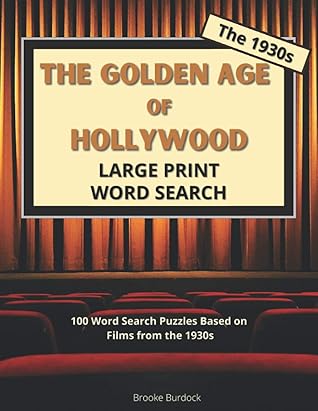 The Golden Age of Hollywood Large Print Word Search - The 1930s: 100 ...