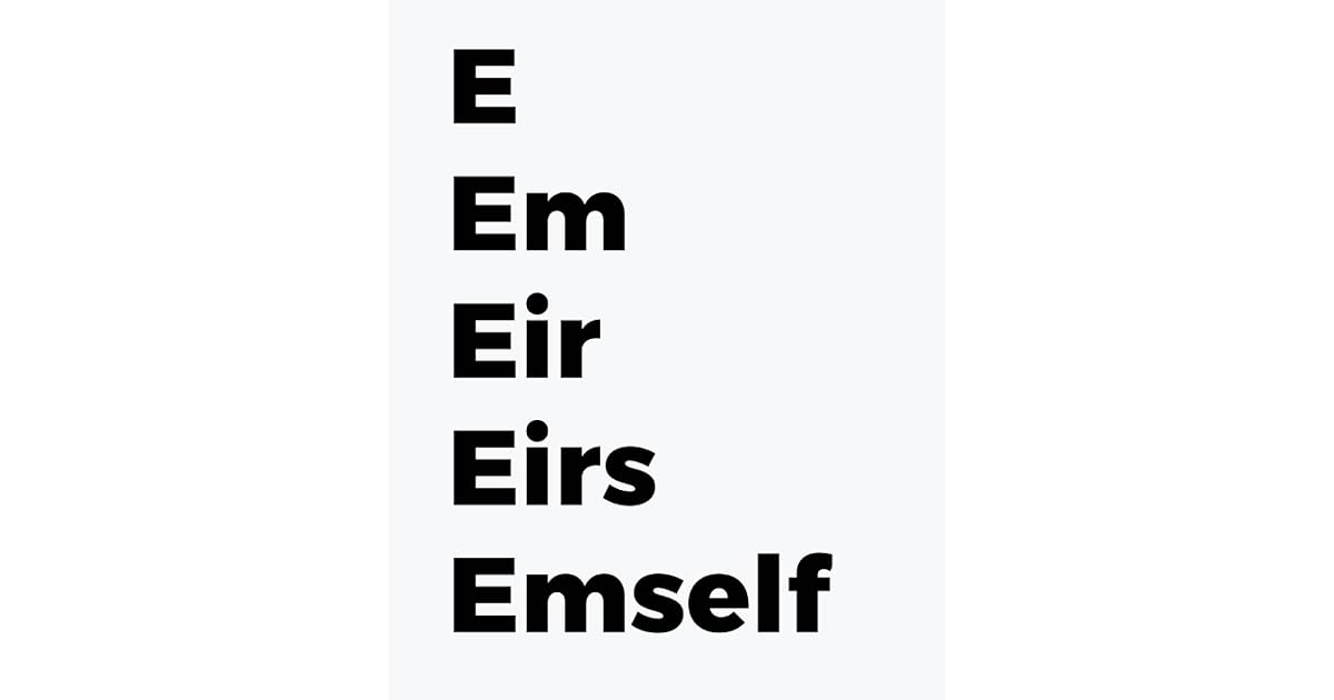Gender Pronouns E Em Eir Eirs Emself Composition Notebook: Composition ...