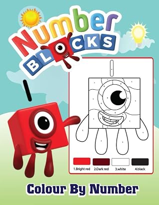 Numberblocks Colour By number Book: Coloring book for kids ages 4-8 by ...