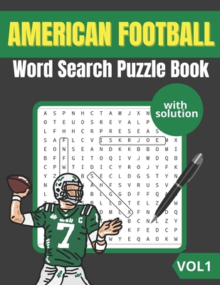 American Football Word Search Puzzle Book: Word Search Puzzle Book For ...