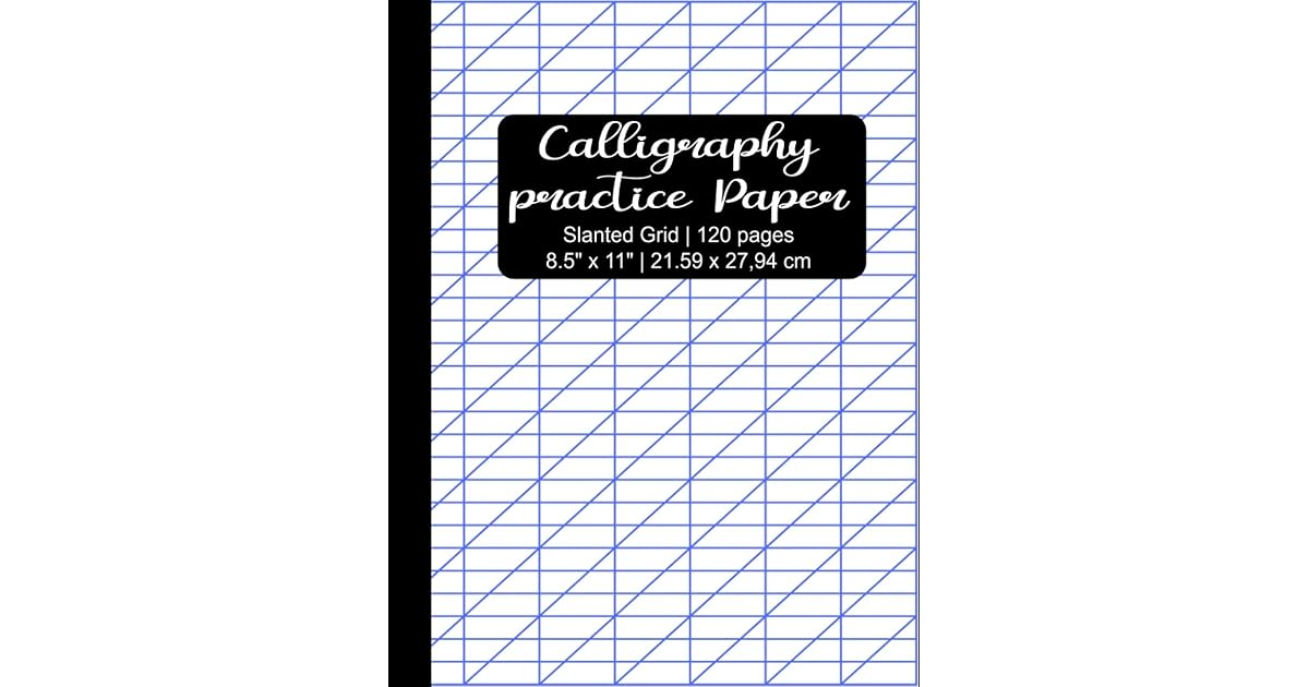 Calligraphy practice Paper: Slanted grid Paper Notebook | Perfect for ...