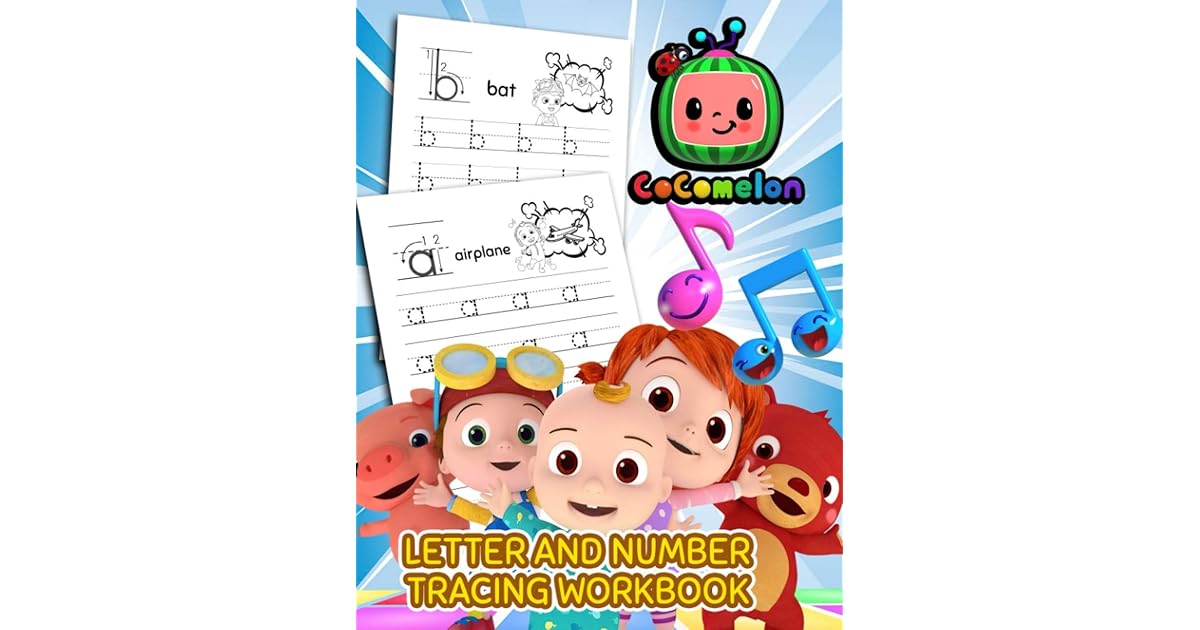 Cocomelon Letter and Number Tracing Workbook: An Amazing Workbook With ...