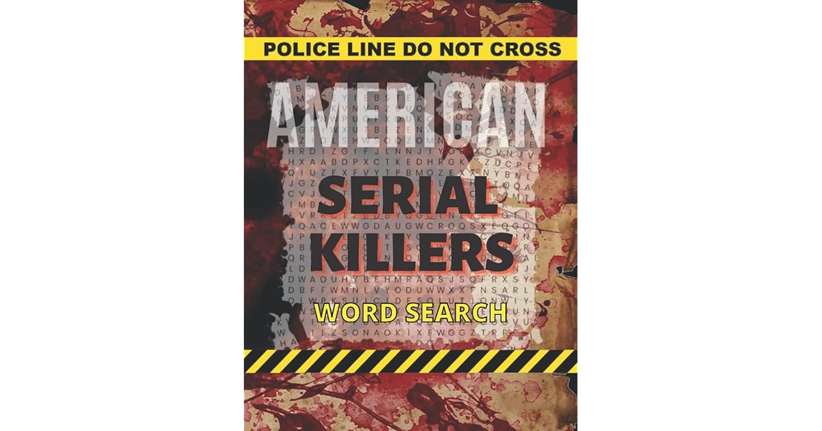 American Serial Killers Word Search: True Crimes Adult Activity Puzzle ...