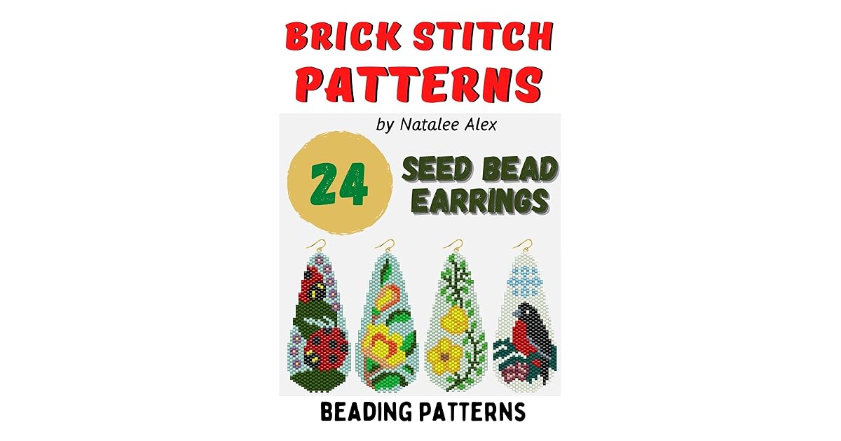 Brick Stitch Patterns Seed Bead Earrings Teardrop - 24 projects ...