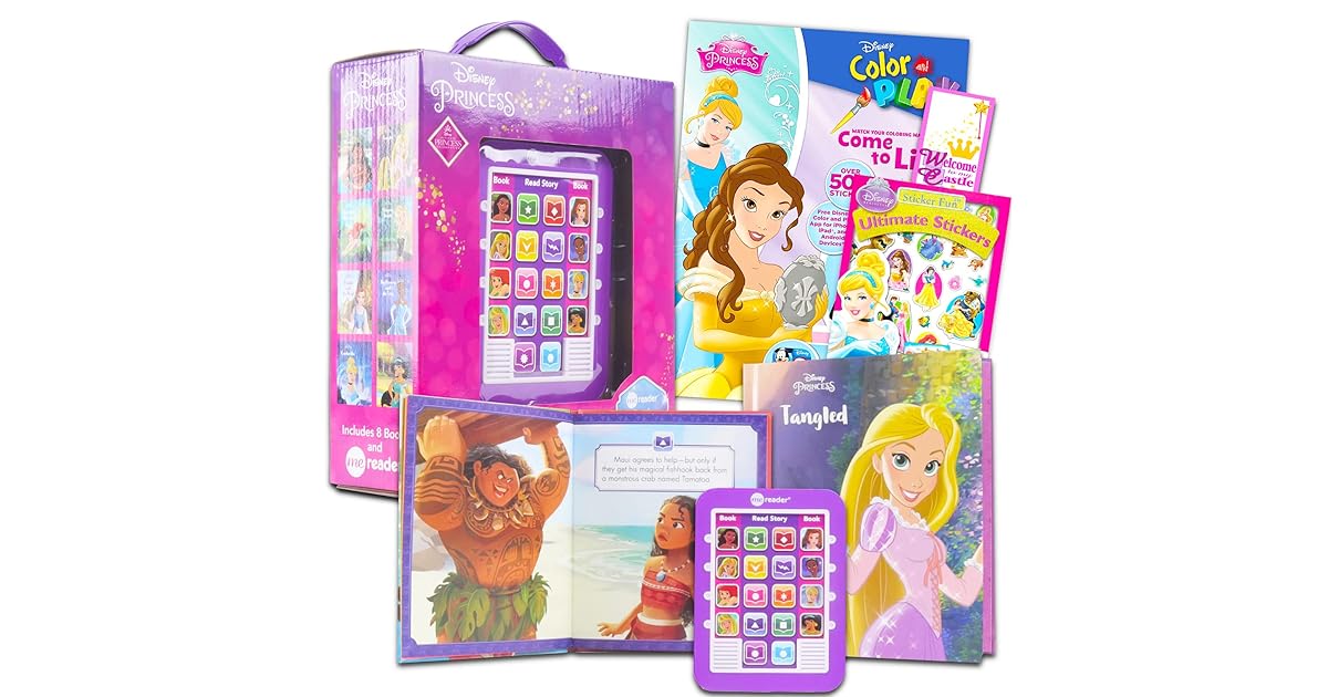 Disney Princess Read Along Books for Toddlers, Kids - Bundle with 8 ...