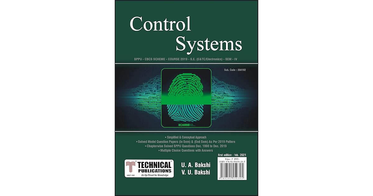 Control Systems for SPPU 19 Course by U. A. Bakshi