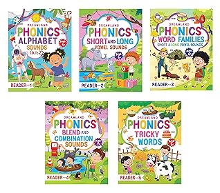 Phonics Reader 5 Books Pack for Children Age 3 -10 Years -Alphabet ...