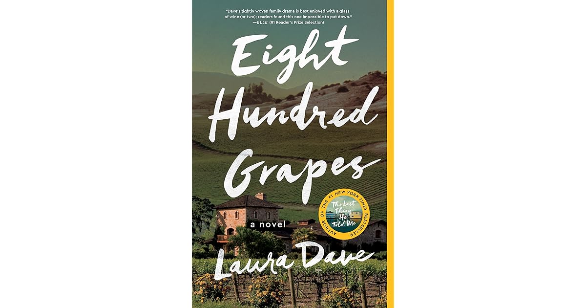 Book giveaway for Eight Hundred Grapes by Laura Dave Jul 01-Jul 20, 2022