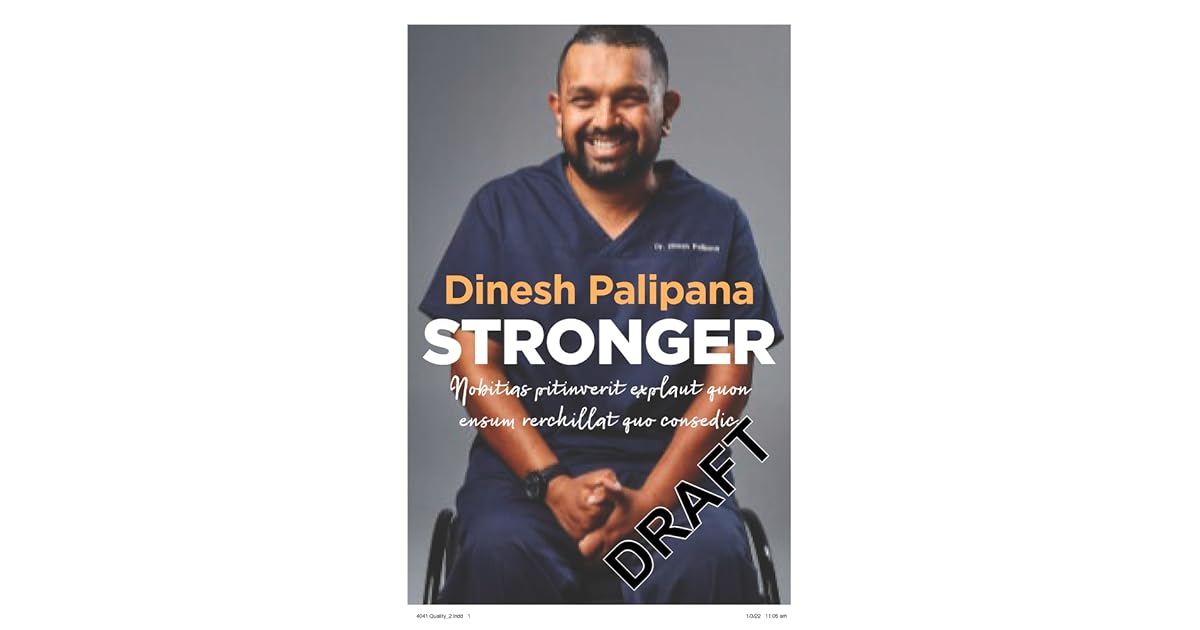 Book giveaway for Stronger by Dinesh Palipana Jan 19-Jan 31, 2025