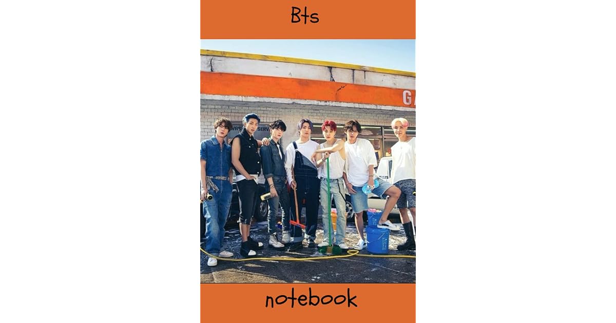 Bts notebook: perfect gift for army, lined notebook 100 pages and 6×9 ...