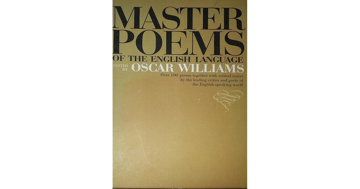 Master Poems of the English Language by Oscar Williams