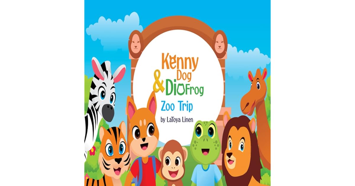 Kenny dog and Dio frog visit the zoo by LaToya Linen